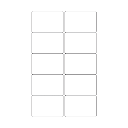 Tape Logic Weather Resistant Laser Labels LL247WR Rectangle 3 x 2 White ...