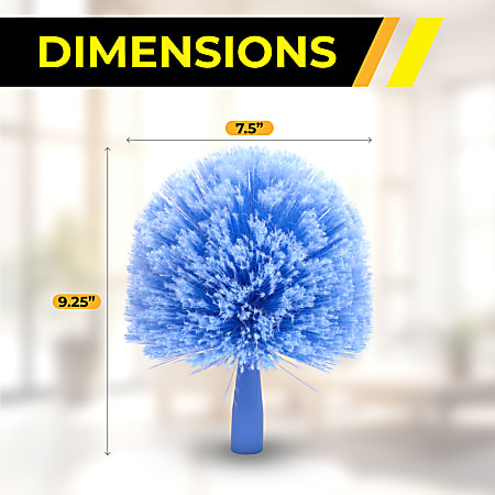 Gritt Commercial Cobweb Duster Brush 6 1116 Blue - Office Depot