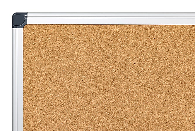 Office Depot Brand Cork Bulletin Board 24 x 36 Aluminum Frame With ...