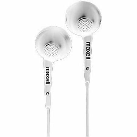 Maxell Jelleez Earbuds White MAX199728 - Office Depot