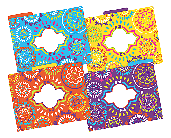 Barker Creek Tab File Folders Letter Size Moroccan Pack Of 24 Folders ...