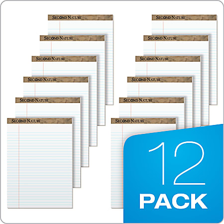 TOPS Second Nature 100percent Recycled Writing Pads 8 12 x 11 34 Legal ...
