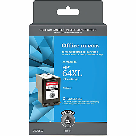 Office Depot Remanufactured Black High Yield Ink Cartridge Replacement ...