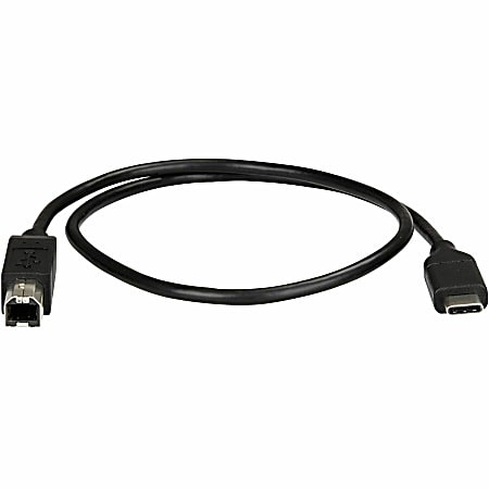StarTech.com 0.5m USB C to USB B Printer Cable MM USB 2.0 USB C to USB ...