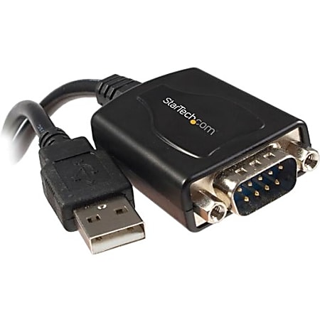 StarTech.com USB to Serial Adapter 1 Port COM Port Retention Texas Instruments TIUSB3410 USB to ...