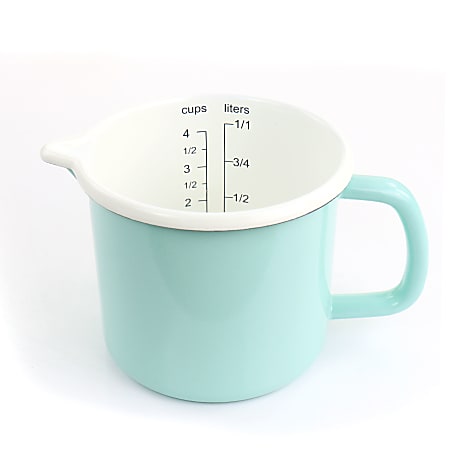 Martha Stewart Steel Measuring Cup 8 Oz Turquoise - Office Depot