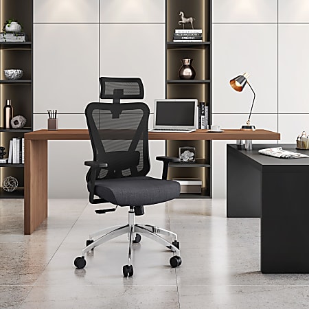 Techni Mobili Truly Ergonomic Mesh High Back Task Chair Black Total Qty ...