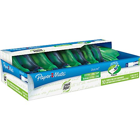 Paper Mate Liquid Paper DryLine Correction Tape 15 W x 384 L White Pack ...