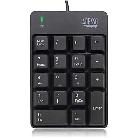 Adesso AKB 601UB USB Spill Resistant Numeric Keypad - Office Depot