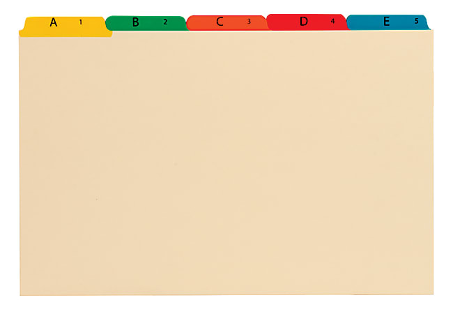 Office Depot Brand Alphabetical File Guide Sets 8 12 x 14 Legal Size ...