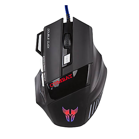 Argom Tech Combat Gaming Wired USB Mouse Full Size Black A00439 ...