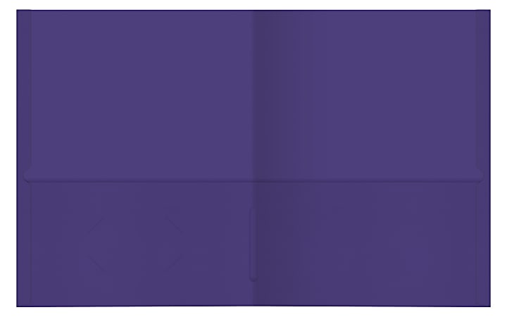 Office Depot Brand 2 Pocket Textured Paper Folders Violet Pack Of 10 ...