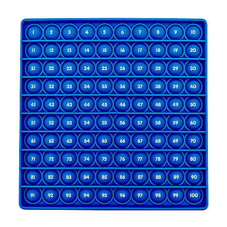 Junior Learning Pop And Learn Bubble Board 8 x 8 Blue Grades K 5 ...