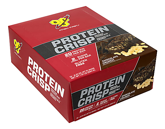 FINISH FIRST Protein Crisp Protein Bar Chocolate Crunch 2.01 oz 12 ...