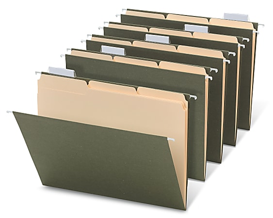Office Depot® Brand Hanging File Folder/File Folder Combo Kit, Letter ...