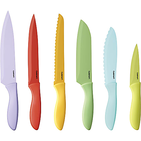 Cuisinart Ceramic Coated 21 Piece Knife Set With Blade Guards ...