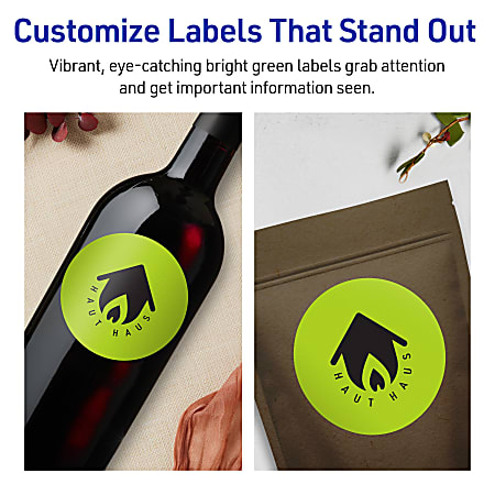 Avery Print To The Edge Labels With Sure Feed Technology And Easy Peel ...