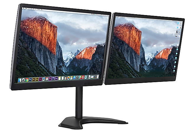 Mount It Dual Monitor Desk Stand for Screens Up to 32 Black MI 2781 ...