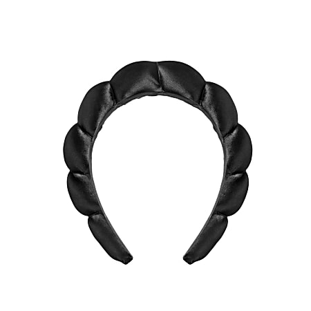 Conair Satin Bubble Headband Black - Office Depot