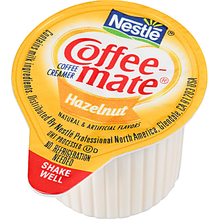 Nestl Coffee mate Liquid Creamer Hazelnut Flavor 0.38 Oz Single Serve x ...