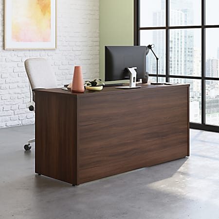 Sauder Affirm 60 W Computer Desk Shell Noble Elm Office Depot