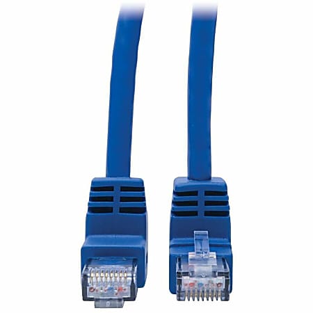 Tripp Lite Cat6 UTP Patch Cable Up Angle MaleDown Angle Male 4 ft. Blue ...