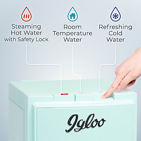 Igloo Retro Hot Cold Room Temperature Bottom Load Water Dispenser 3 ...