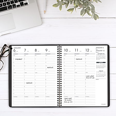2025 2026 AT A GLANCE Weekly Appointment Book Planner 7 x 8 34 Black ...