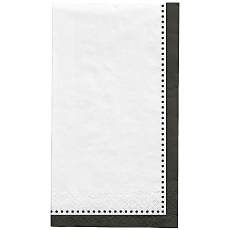 Amscan Premium Buffet Napkins 7 34 x 4 12 Jet Black - Office Depot