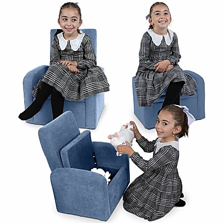 Uncaged Ergonomics STASH Mini Foldable Fabric Mid Back Kids Sofa Task ...