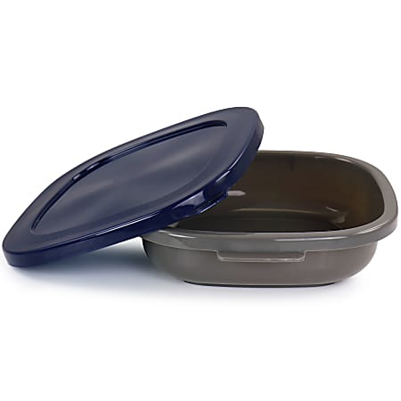 Oster Flat Bluemarine 3 Piece Grater And Container Set Navy - Office Depot