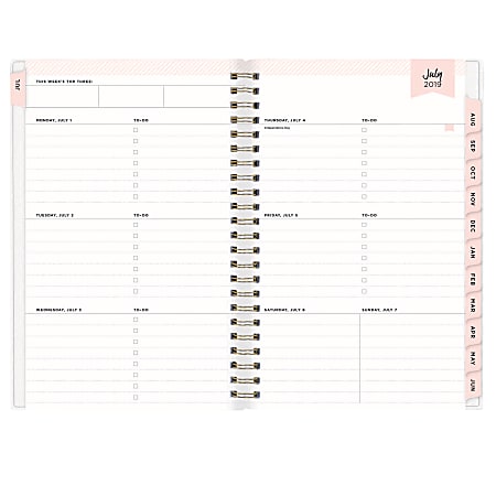 Day Designer Academic WeeklyMonthly Planner 5 x 8 Sweet Geo July 2019 ...