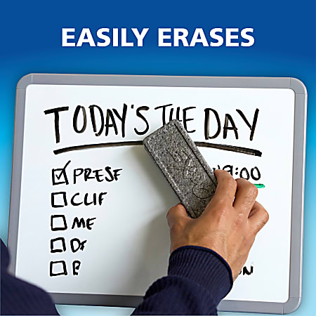 EXPO2® Low-Odor Dry-Erase Starter Kit, Fine-Point, 5 Markers, Black (2 ...