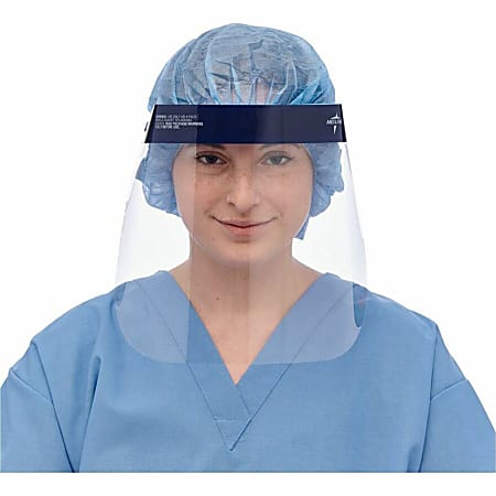 Medline Full Length Face Shields XL Clear Pack Of 40 Shields - Office Depot