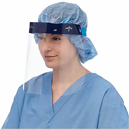 Medline Full Length Face Shields XL Clear Pack Of 40 Shields - Office Depot