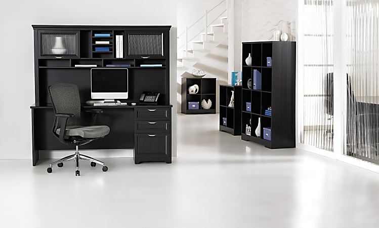 Realspace Magellan Performance 71 W Straight Computer Desk Espresso Office Depot