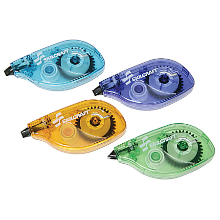 SKILCRAFT Single Line Correction Tape Pack Of 4 - ODP Business Solutions