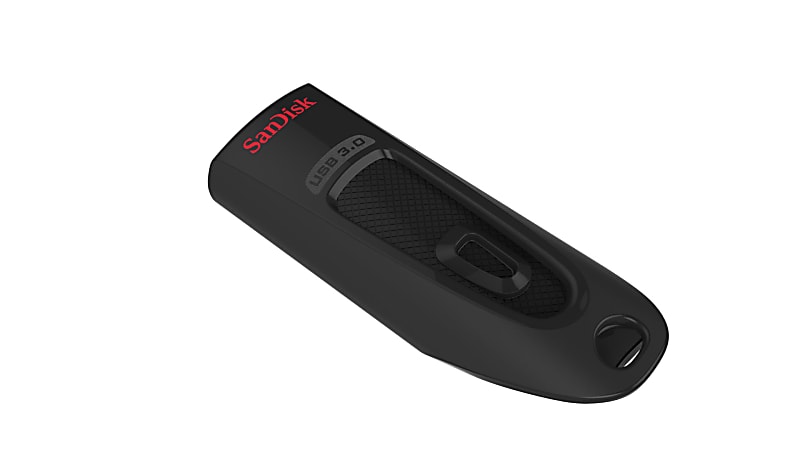 SanDisk Ultra USB 3.0 Flash Drive 64GB Black - Office Depot
