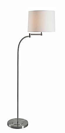 Kenroy Home Seven Floor Lamp 59 H Brushed Steel Base - Office Depot