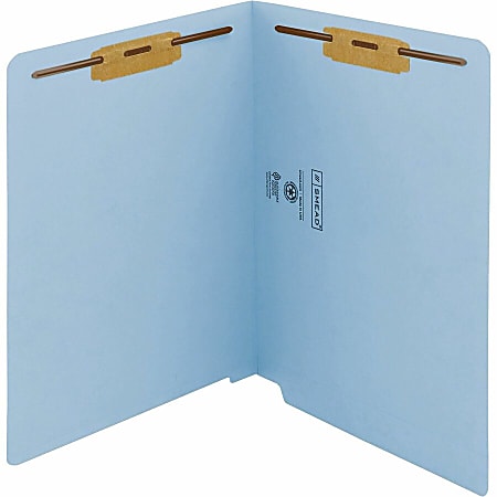 Smead Color End Tab Folders With Fasteners Straight Cut Letter Size ...
