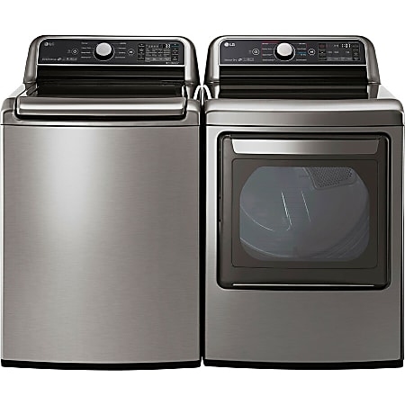 LG WT7300CV 5.8 cu.ft Top Load Washer with TurboWash 8 Modes Top ...