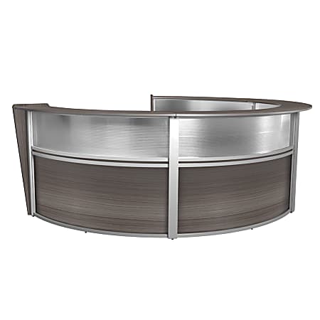 Regency Marque 104 W 4 Unit Curved Front Reception Secretary Desk With ...