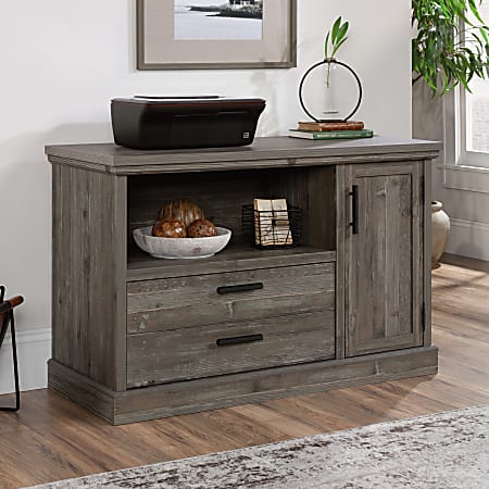 Sauder Aspen Post Credenza Style 47 W x 19 D Lateral File Cabinet ...