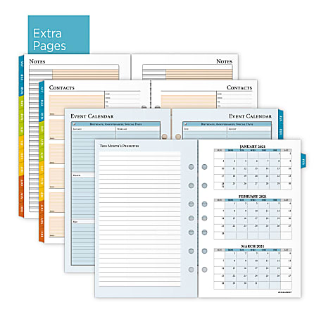 AT A GLANCE WeeklyMonthly Planner Refill 5 12 x 8 12 Zenscapes January ...