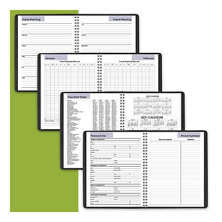 AT A GLANCE DayMinder Monthly Planner 7 x 8 34 Black January to ...