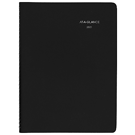 AT A GLANCE DayMinder Weekly Appointment BookPlanner 8 x 11 Black ...