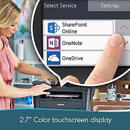 Brother HL L2395DW Wireless Monochrome Black And White Laser Printer ...