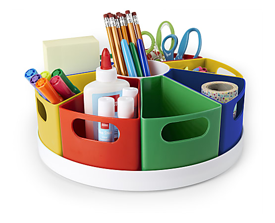 Office Depot Brand 360 Rotating Desk Organizer 4 38 H x 11 34 W x 11 34 ...