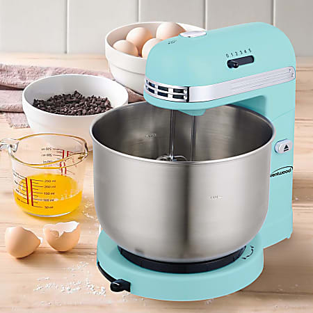 Brentwood 5 Speed Stand Mixer Blue - Office Depot