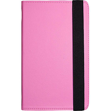 Visual Land Prestige 10 Folio Tablet Case Pink - Office Depot